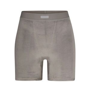 SKIMS | Shorts | Nwt Skims High Rise Velour Boxer Shorts In Smoke ...